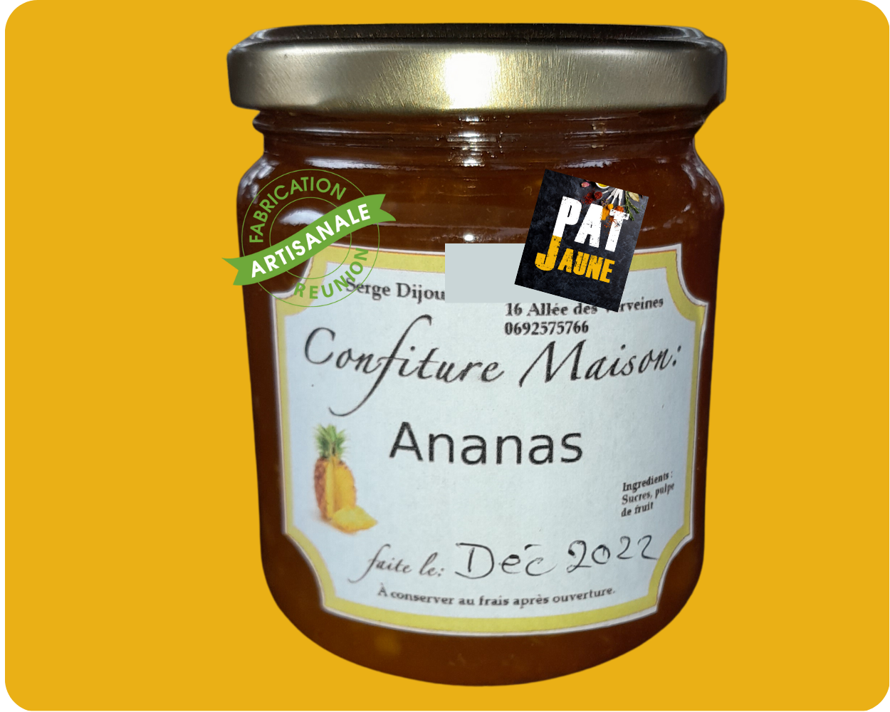 Confiture d'Ananas Victoria - patjaune